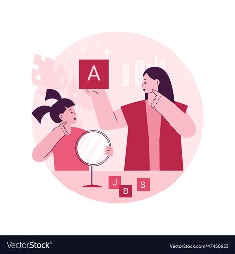 Speech Therapy Abstract Concept Royalty Free Vector Image