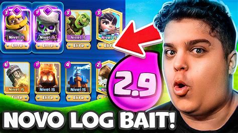 SOLEI SÓ DECK NO SKILL O NOVO DECK DE LOG BAIT QUE VAI VIRAR