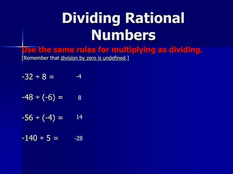 PPT Dividing Rational Numbers PowerPoint Presentation Free Download ID