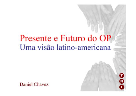 Presente E Futuro Do OP Centro De Estudos Sociais