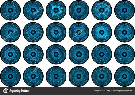 Set Technology Design Elements Vector Illustration Stock Vector By
