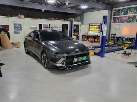 쏘나타디엣지 바디킷 튜닝 프론트 픽싱브라켓 장착 했어요 ~ 네이버 블로그