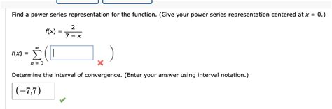Find A Power Series Representation For The Function