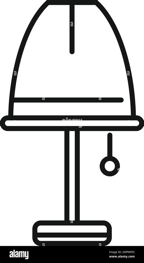 Torcher Lamp Icon Outline Vector Room Table Design Wall Ceiling