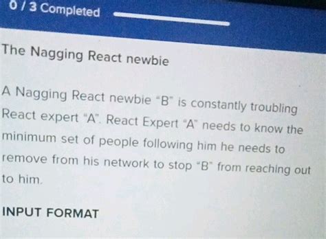 Completed The Nagging React Newbie A StudyX