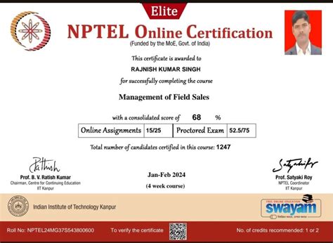 Rajnish Singh On Linkedin Im Happy To Share That Ive Completed My Certificate Course At Indian…