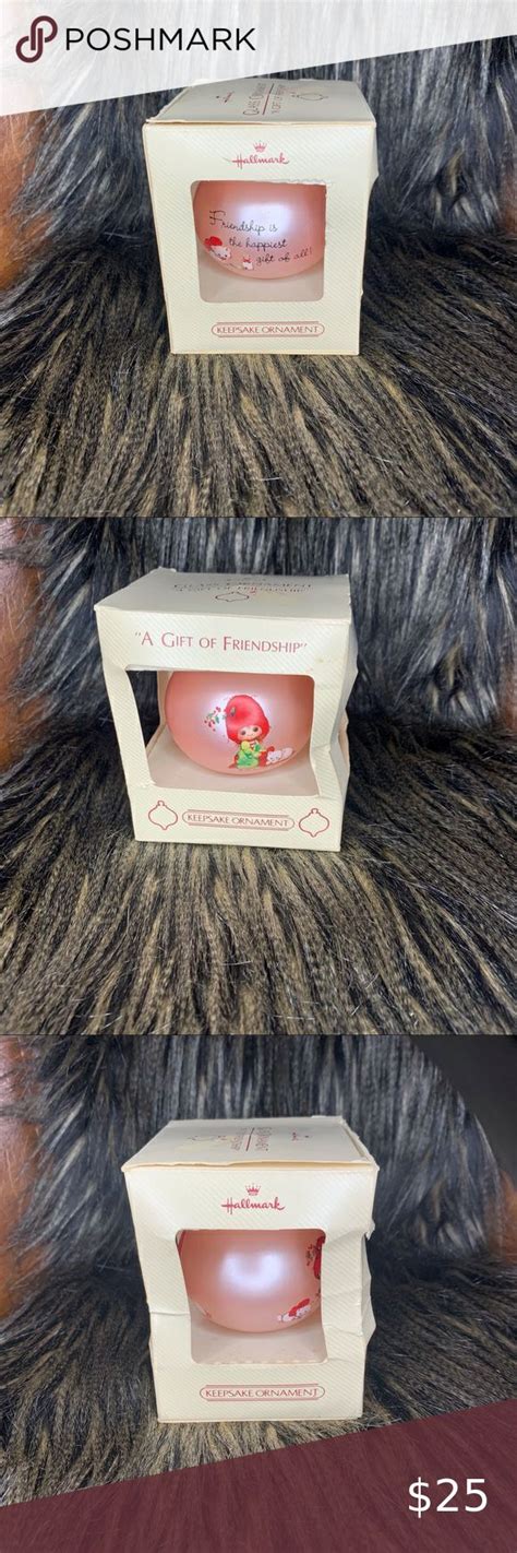 Hallmark Vintage 1984 Keepsake “a T Of Friendship” Glass Ornament