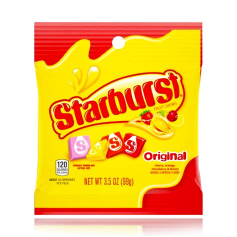 Starburst Gummies Original Peg Bag 99g United Sweets
