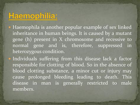 Sex Linked Inheritance Pptx