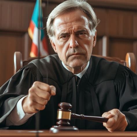 Free Stern Judge Presiding Image Download At Stockcake
