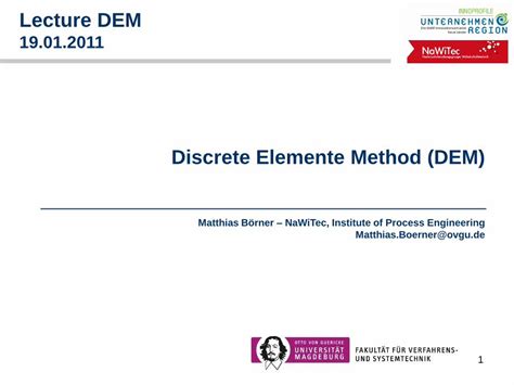 Pdf Discrete Elemente Method Dem · Pdf File19012011 Discrete Elemente Method Dem