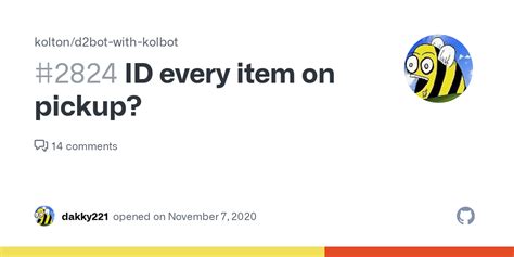 Id Every Item On Pickup · Issue 2824 · Koltond2bot With Kolbot · Github