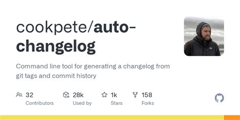GitHub Cookpete Auto Changelog Command Line Tool For Generating A