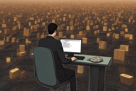 Premium Ai Image Code Symphony Illustrating The Endless Blockchain
