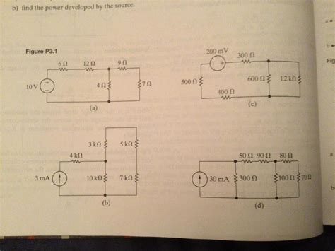 Solved For Each Of The Circuits Shown In Fig P31 A
