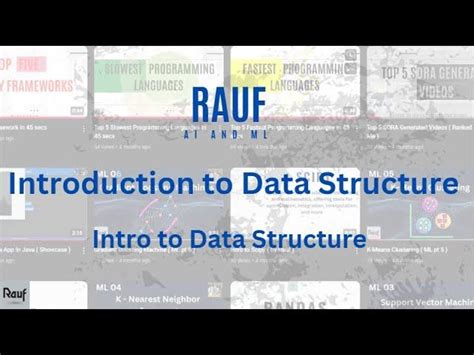 Abdul Rauf On Linkedin Introduction To Data Structures In C 1 Intro To Data Structure
