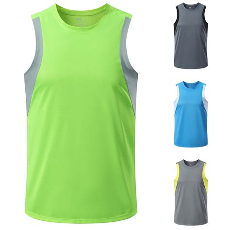 Badhub Mens Quick Dry Tank Tops Running Training Performance