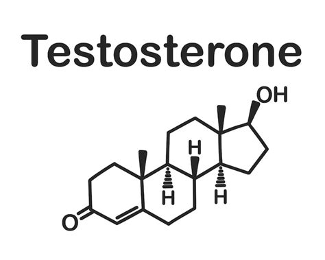 Chemische Strukturformel Von Testosteron Premium Vektor