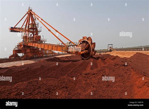 Port Operations For Managing And Transporting Iron Ore Bucket Wheel