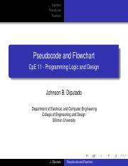 Pseudo Code And Flow Chart Pdf Algorithm Pseudocode Flowchart Pseudocode And Flowchart CpE