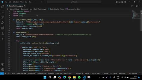 Ujjwal Pandey On Linkedin Python Techproject Tkinter Weatherapp Openweathermap Programming
