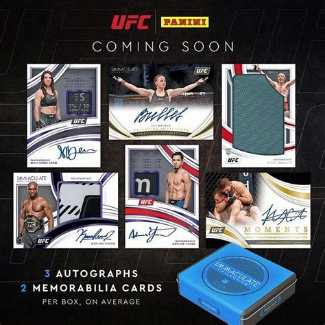 What Is The Panini UFC Immaculate Collection Here S All You Need To Know Here