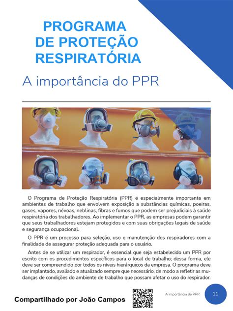 Programa De Proteção Respiratória Ppr Pdf Ambiente Natural Respiração