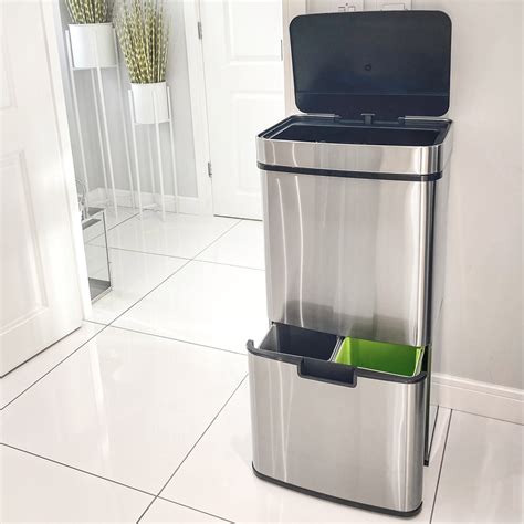 Homcom Motion Sensor Kitchen Bin 72l Wilko