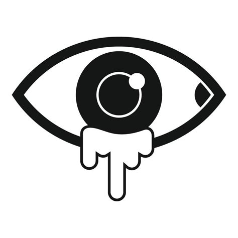 Eye Bleeding Icon Simple Style 49059726 Vector Art At Vecteezy