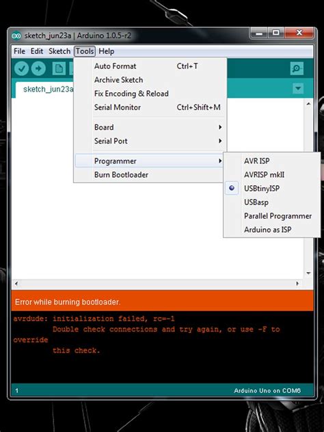 SOLVED Avrdude Initialization Failed Rc 1 General Electronics Arduino Forum