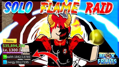 Soloing FLAME RAID EVENT In Blox Fruits YouTube