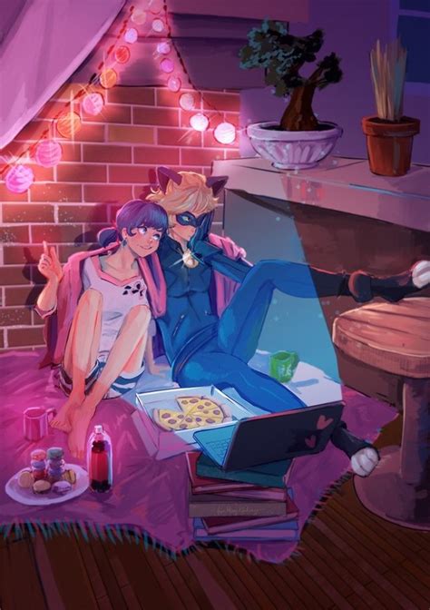 Marichat Balcony Scene An Art Print By Sue Rakocy Miraculous Ladybug