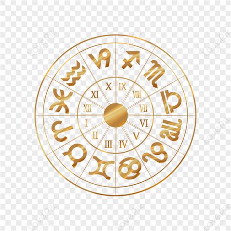 열두 별자리 일러스트 황금 아스트로라베 조명조명 효과점성학 Png 일러스트 무료 다운로드 Lovepik