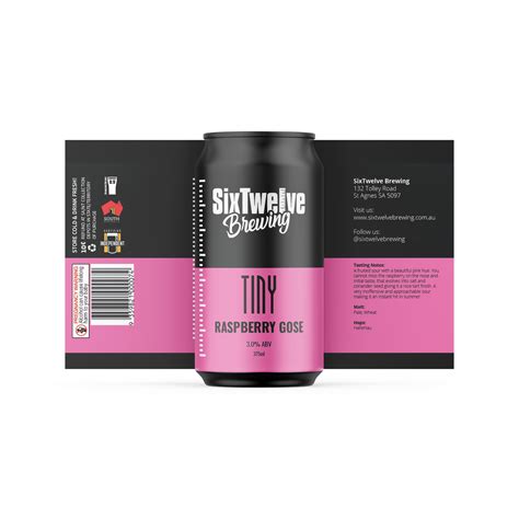 Tiny Raspberry Gose 375ml Sixtwelve Brewing Pty Ltd