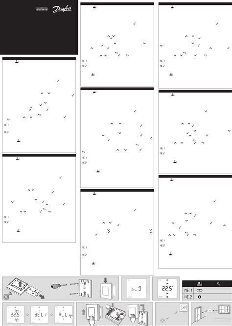 Danfoss Icon Wireless Room Thermostat Thermostaat Bedienungsanleitung 2 Seiten