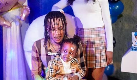 Intence Shows Off His Son Tk Amidst Skillibeng Dna Drama Yardhype