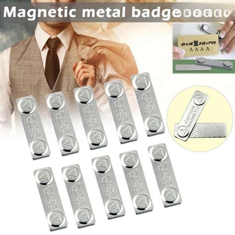 100 200 300pcs Magnetic Badge Nameplate Adhesive Magnet Name Tag