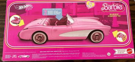 Hot Wheels Rc Barbie Corvette Remote Control Car From Barbie The Movie