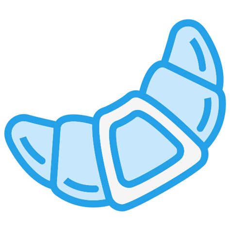 Croissant Generic Blue Icon