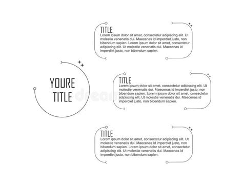 Set Of Simple Infographics Circular List Items Stock Vector