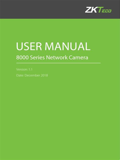 8000 Series Network Camera User Manual Pdf