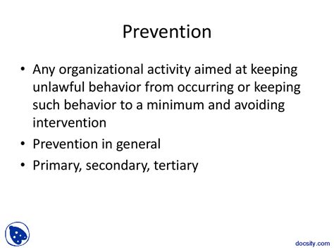 Prevention Criminal Justice System Lecture Slides Docsity
