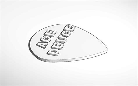 3d Design Band Pick Tinkercad