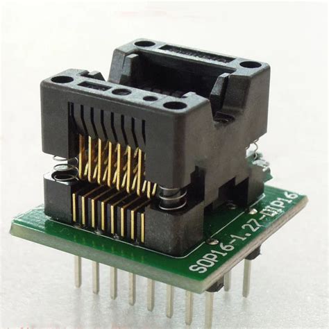 sop16 to dip16 sop16 ic socket programmer adapter sop16 test socket £7
