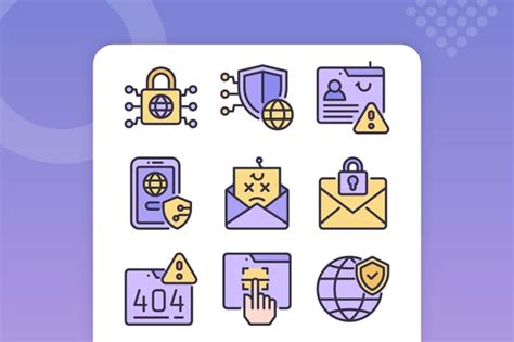 Cyber Security Icons Set Icons Ft Cyber And Security Envato