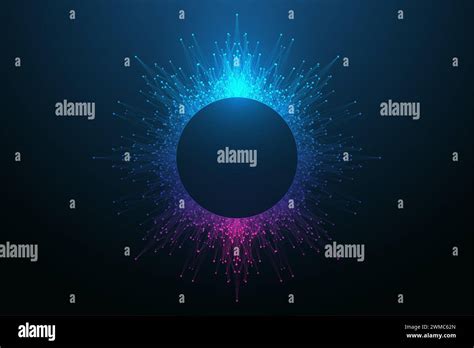 Quantum Computing Technology Concept Big Data Visualization AI