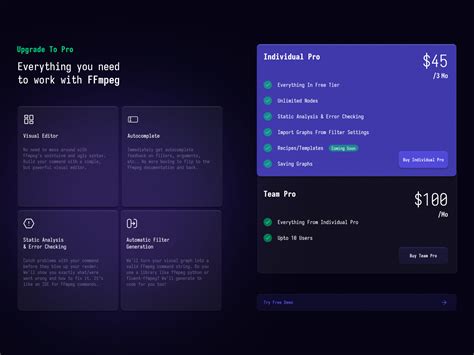 Ffmpegguide Pricing Page Design By Malay Vasa On Dribbble