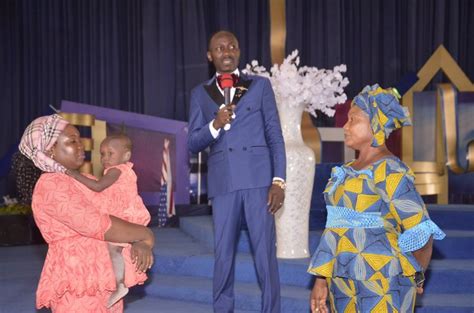 Stephanie Otobos Mother And Sister At Apostle Sulemans Church To Beg