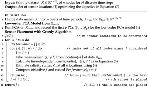 A Greedy Algorithm For Optimal Sensor Placement To Estimate Salinity In