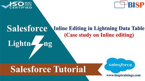 Inline Editing In Lightning Data Table Salesforce Lightning Use Case